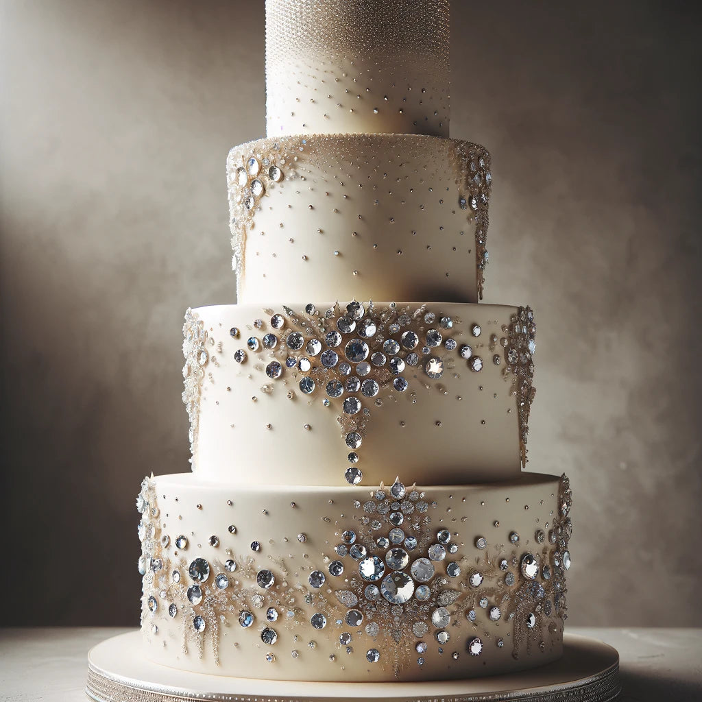 Huge Bling Wedding Cakes