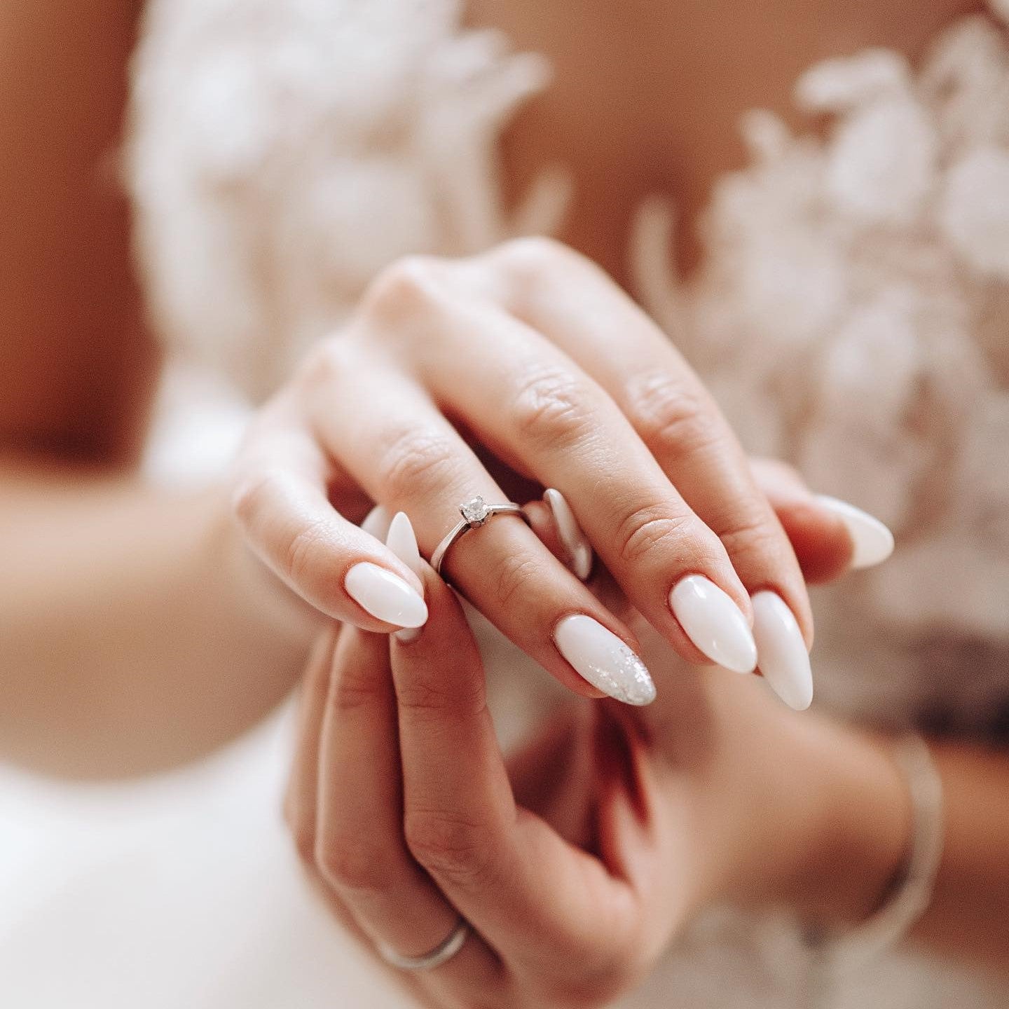 Wedding nails almond shape 60 photos - Astyledwedding.com