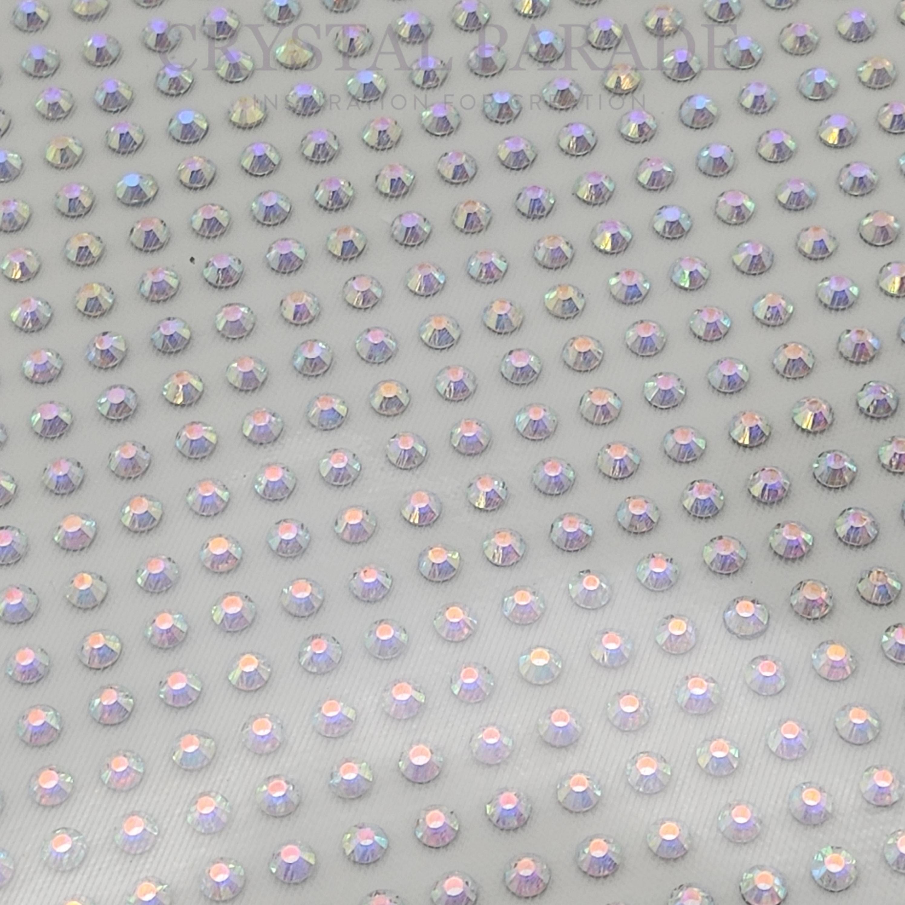 Hotfix Transfer Rhinestone Sheet SS10 (3mm) AB - A4