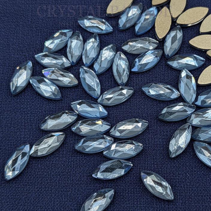 Zodiac Crystal Navette 3.8x8mm Light Sapphire - Pack of 20