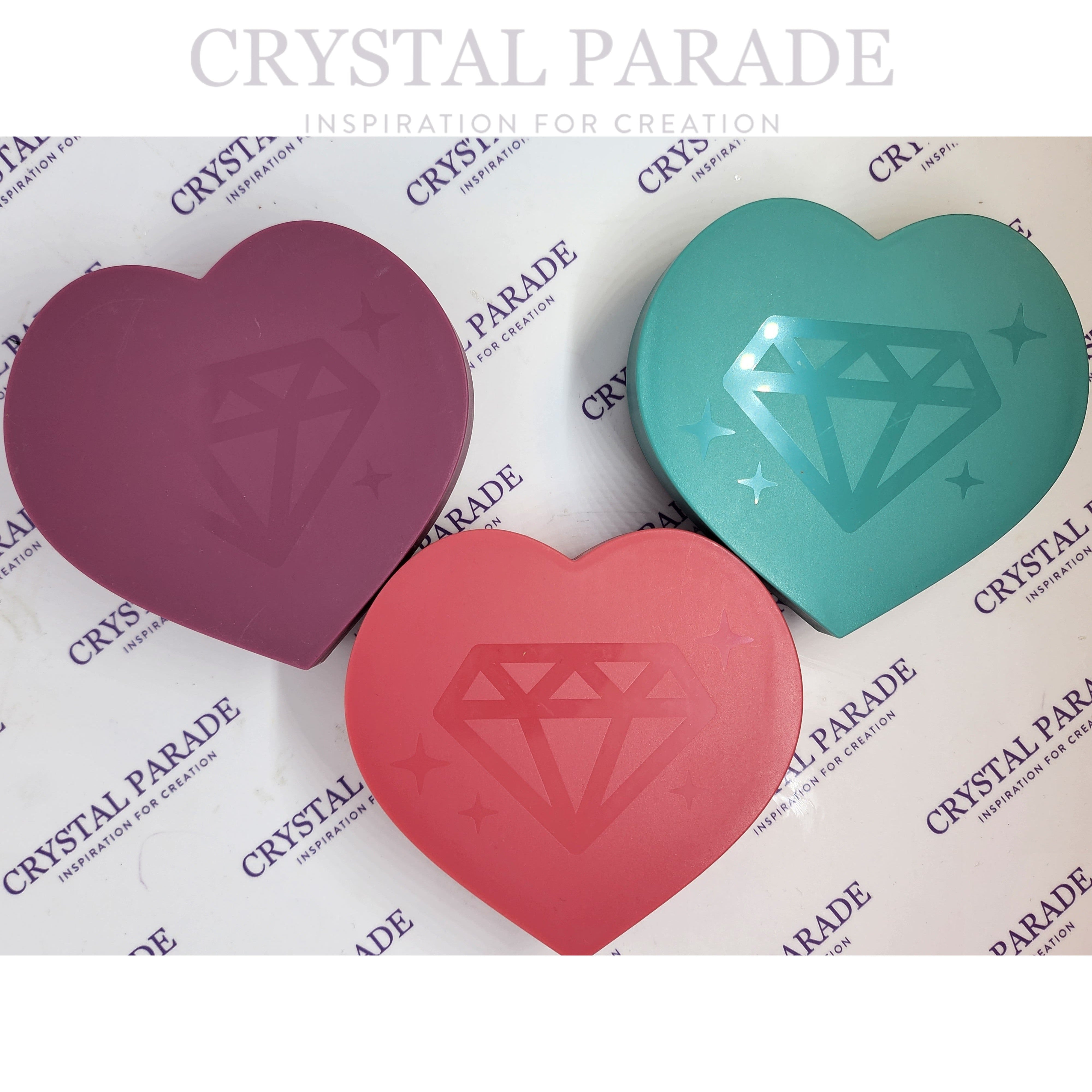 Heart Shaped Rhinestone and drills Flipper Sorting Tray