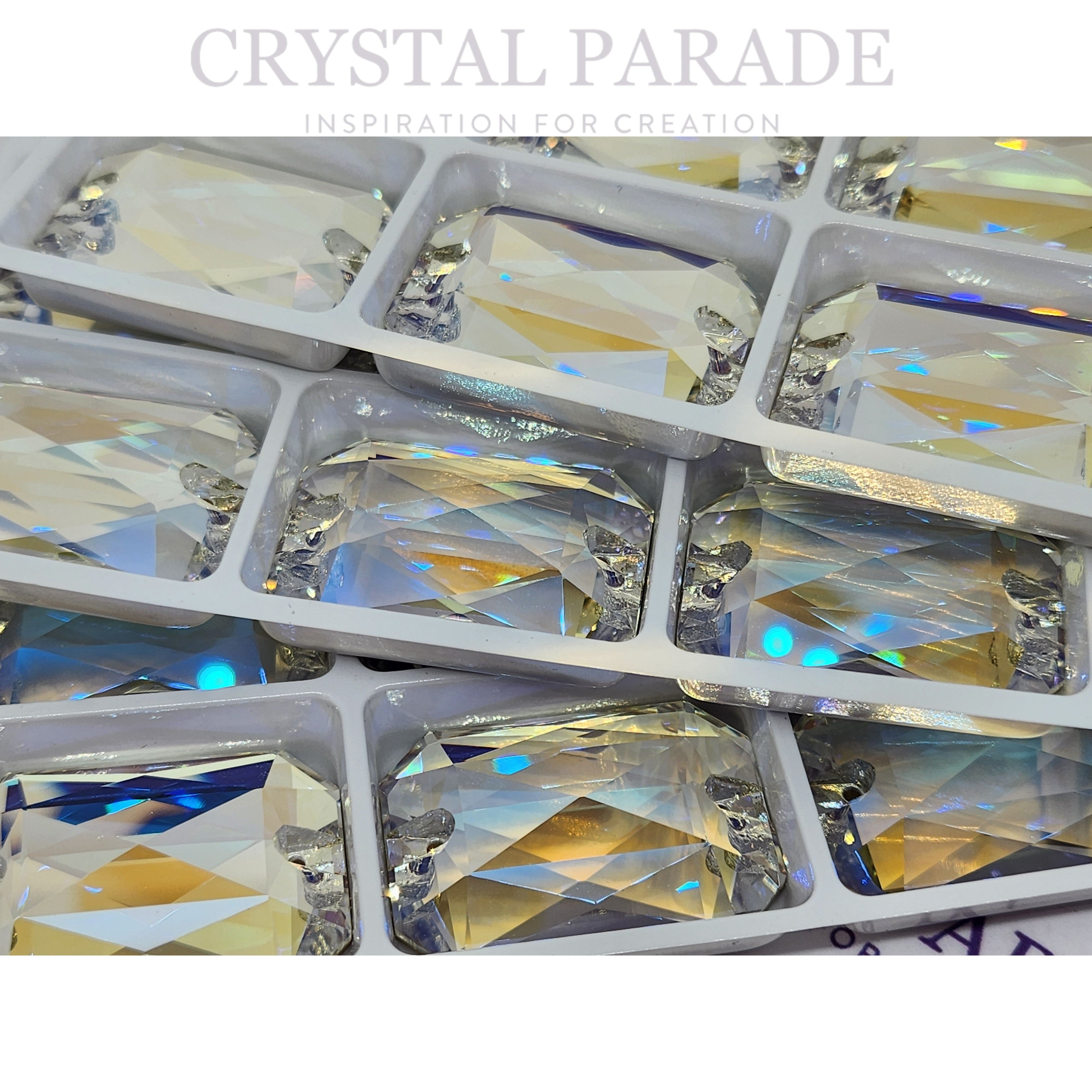 Let's sparkle with Zodiac Sew on Stone Emerald Cut - Moonlight