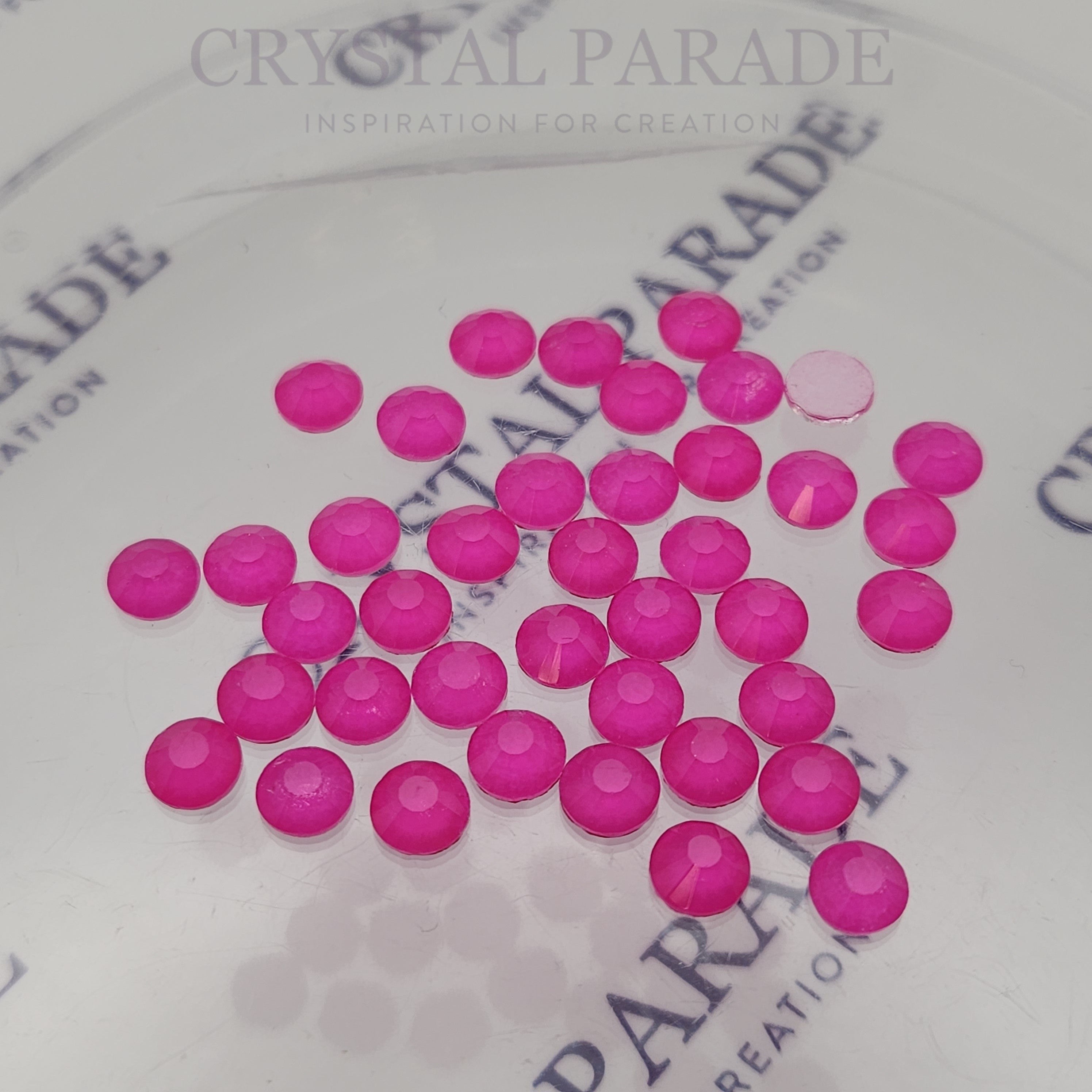 Zodiac Non Hotfix Crystals - Stunning! Neon Pink Shimmer