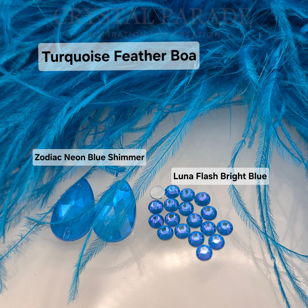 Ostrich Feather Boa 5ply | Dancewear Trimmings & Rhinestones!