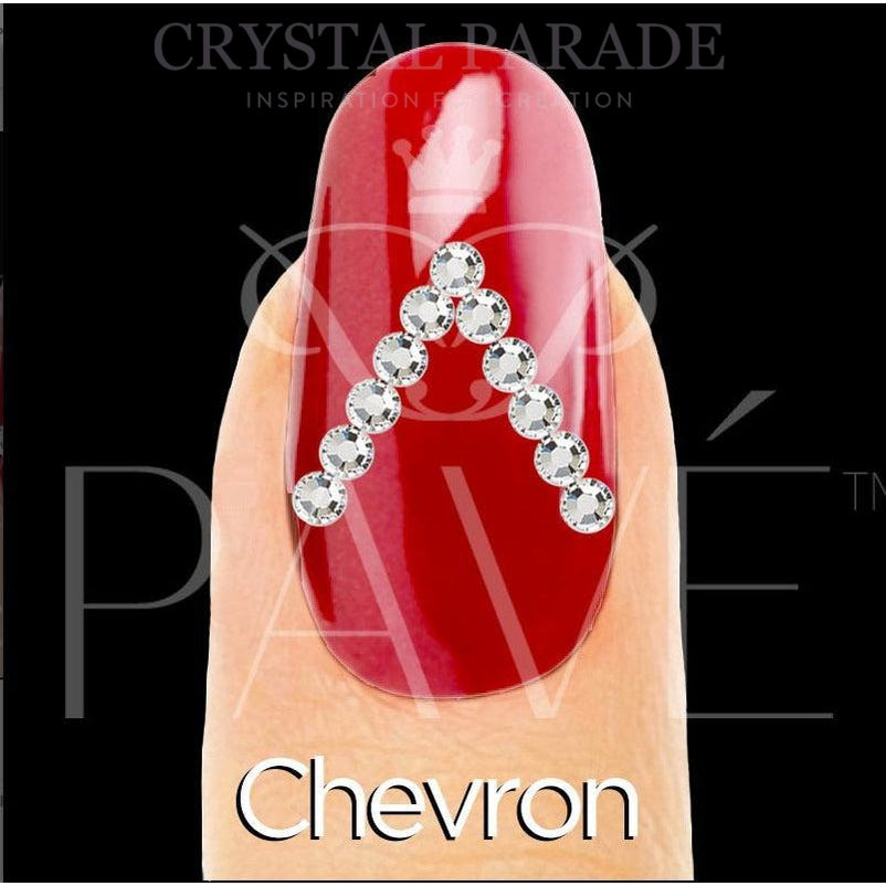 Pave Crystal Manicure Templates - Nail Art Supplies